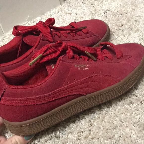 Puma | Shoes | All Red Puma Sneakers W75 | Poshmark